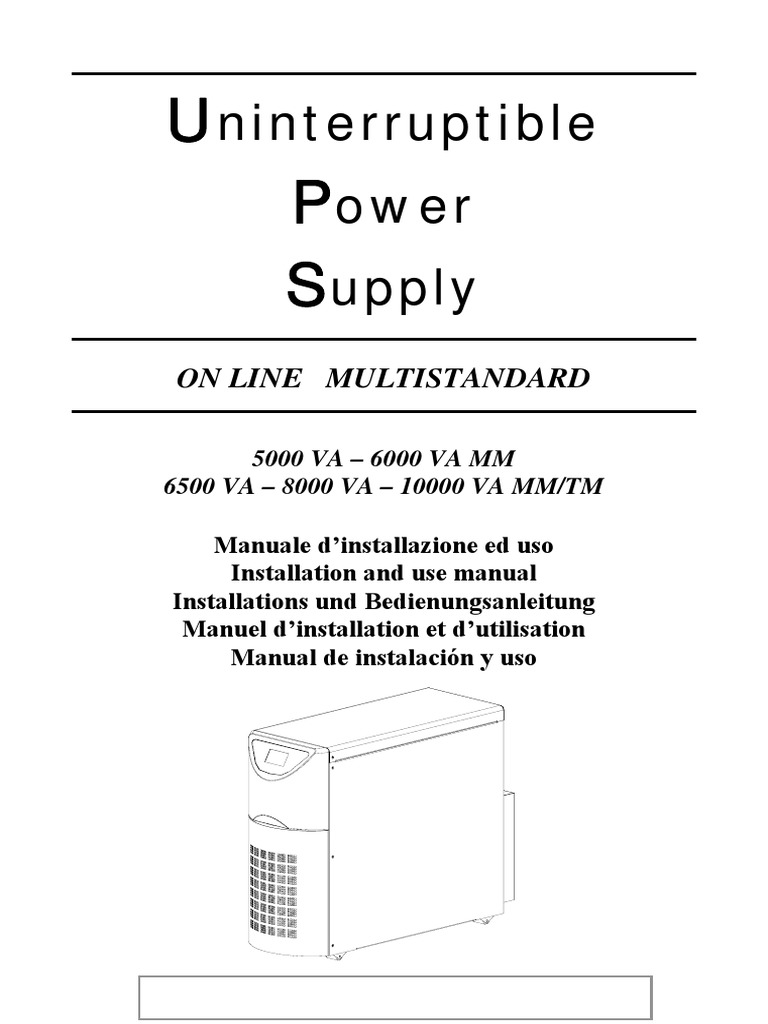 Riello Power Dialog Ups PWN Series Manual | PDF