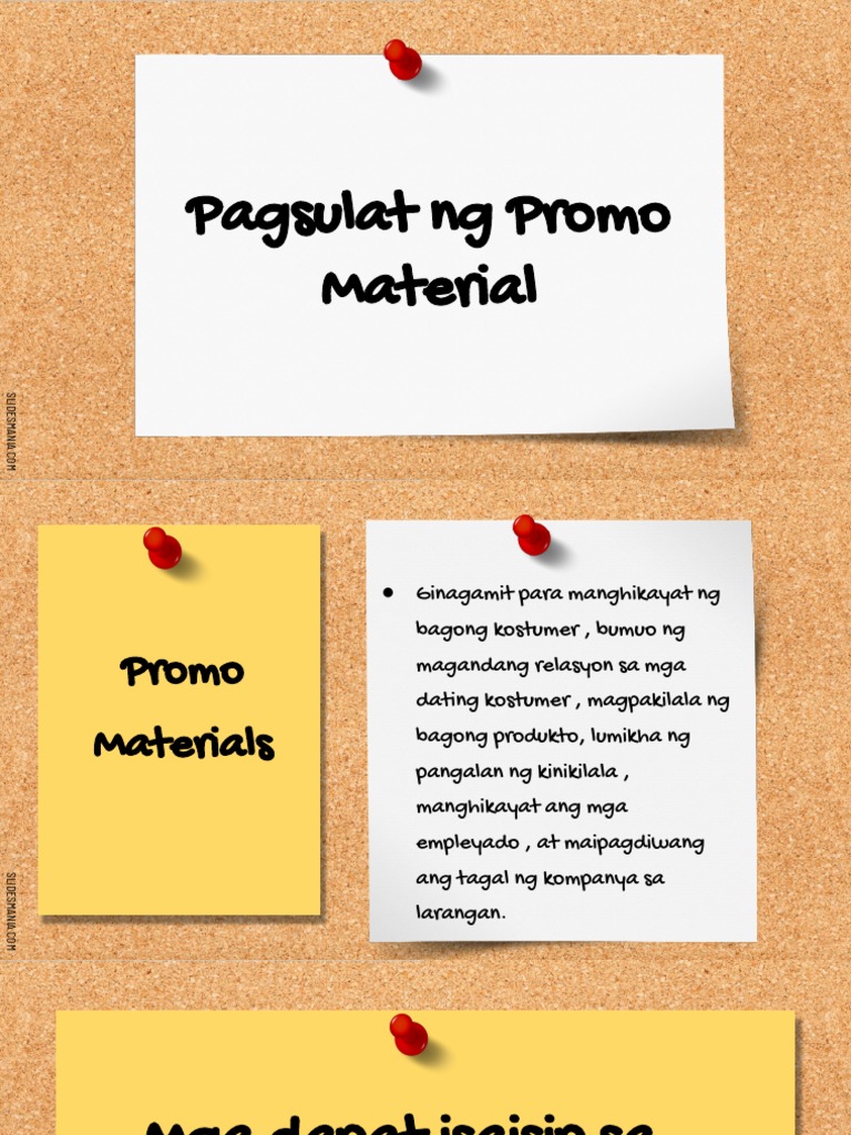 Pagsulat NG Promo Material | PDF