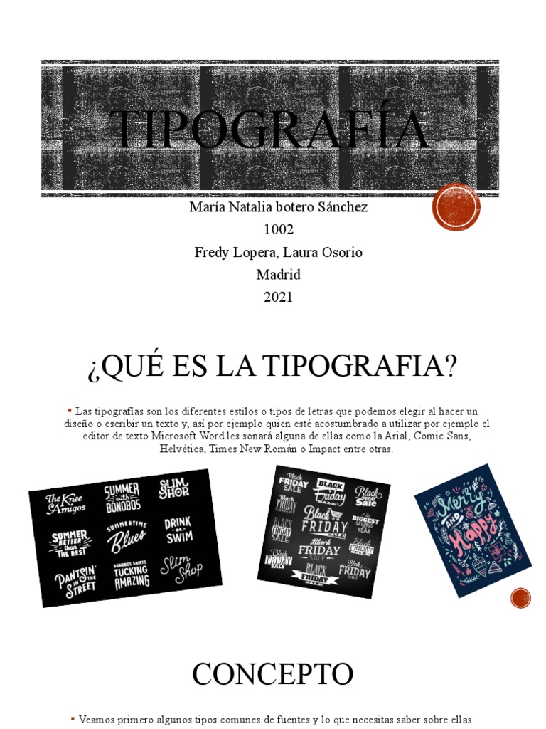 TIPOGRAFIA | Descargar gratis PDF | Serif | Tipografía