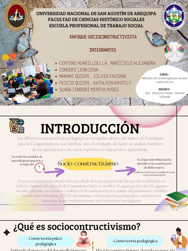 Enfoque Socioconstructivista | PDF