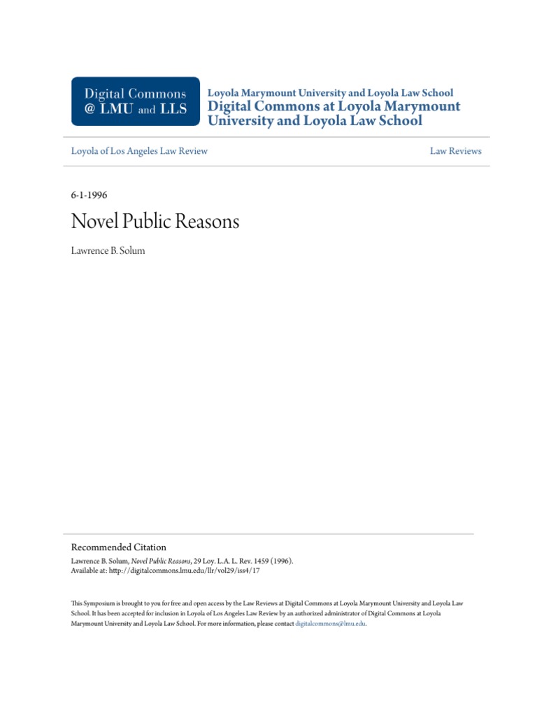 Novel Public Reasons | PDF | John Rawls | Reason