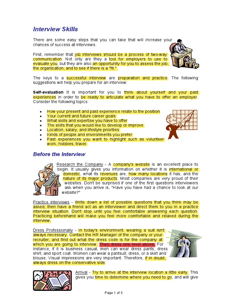 Interview Skills | PDF