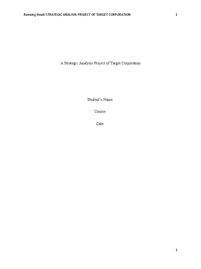 Target Corporation SWOT Analysis 2022 | PDF | Target Corporation | Walmart
