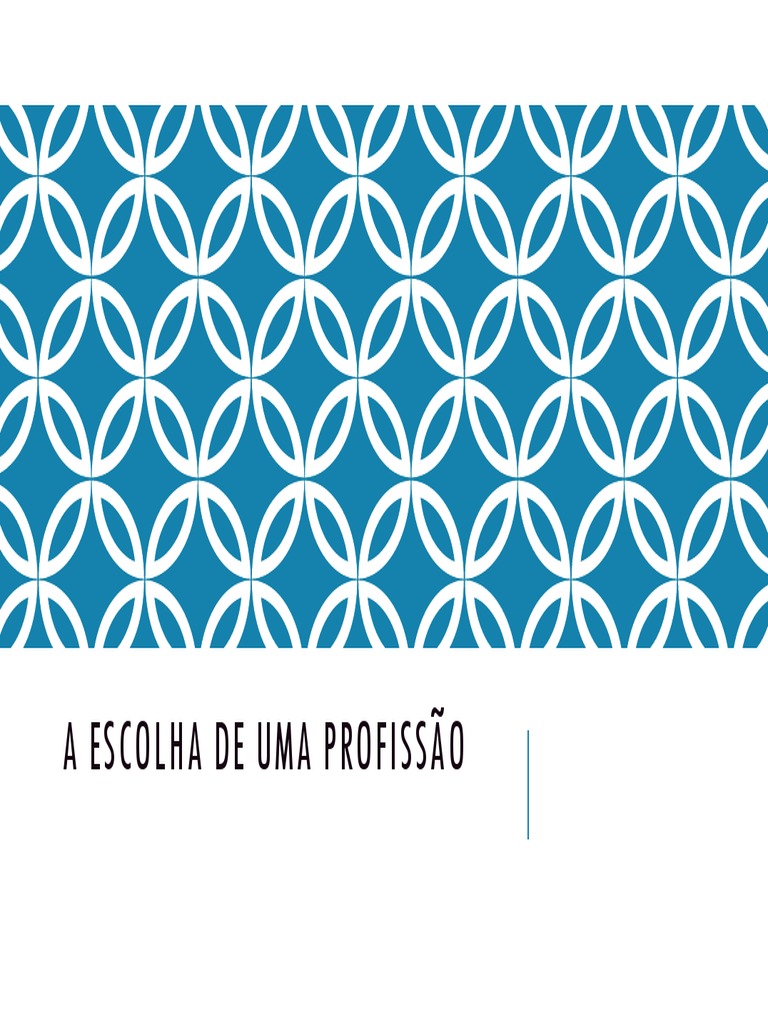 A Escolha de Uma Profiss o 2 | PDF | Economia do trabalho | Sociologia
