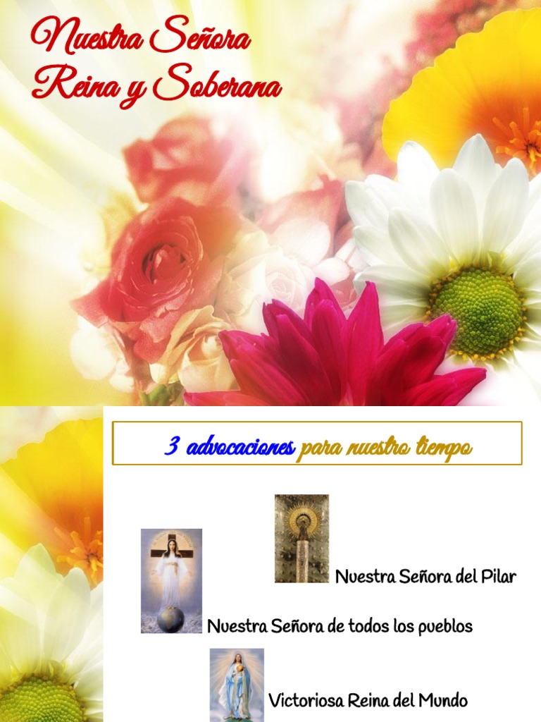 Nuestra Señora Reina y Soberana | PDF | María, madre de Jesús | Oración