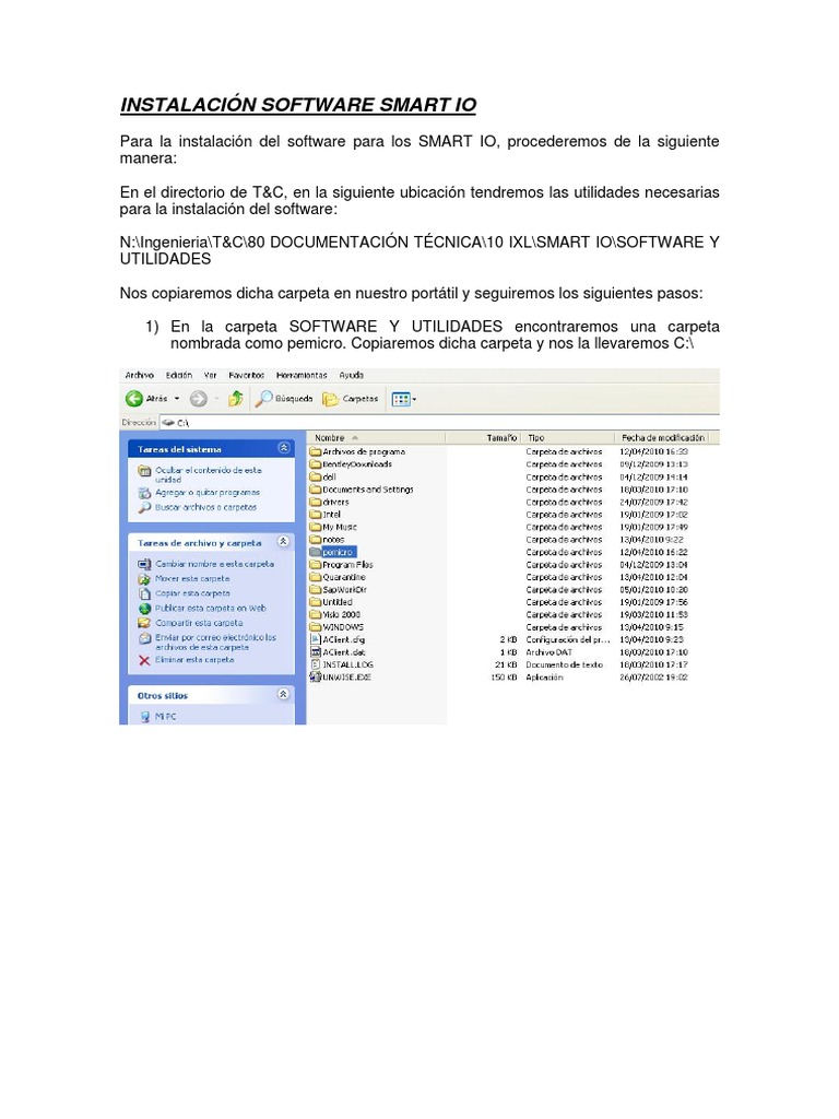 Instalación del software y configuración para la programación y ...
