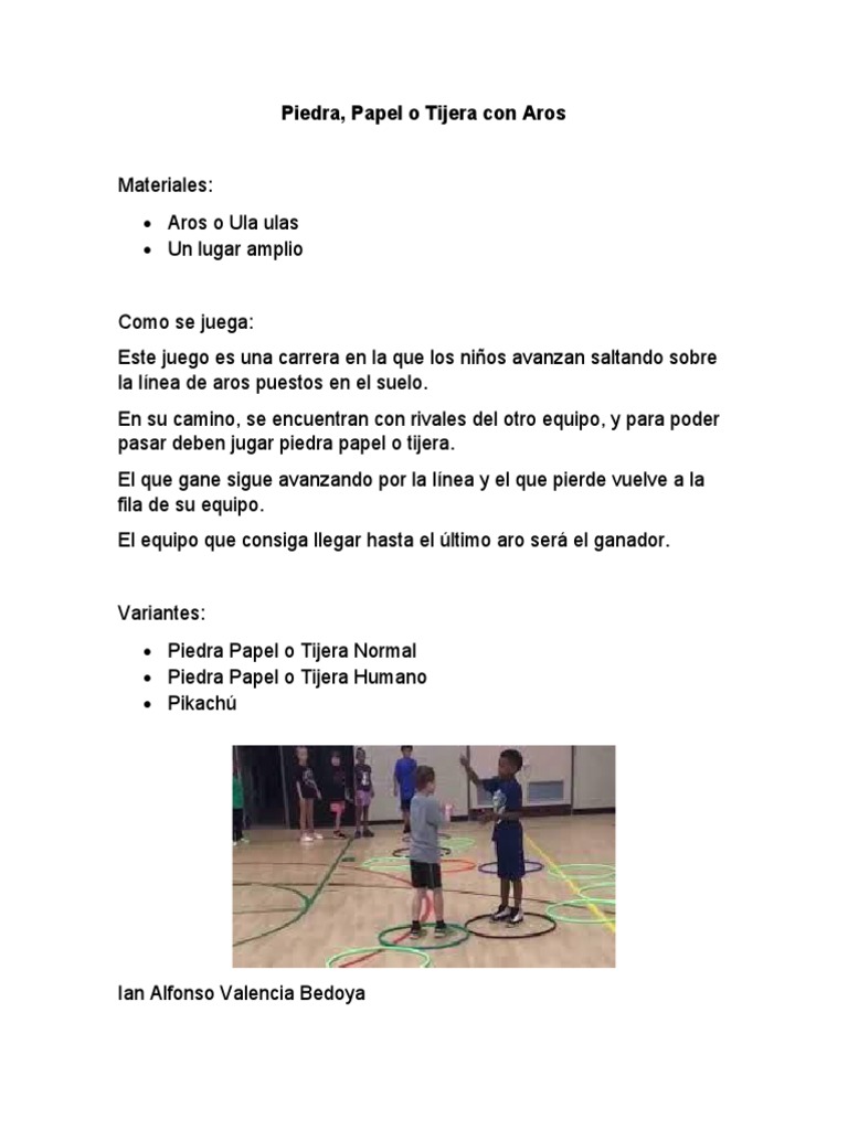 Carrera de Piedra, Papel o Tijera | PDF
