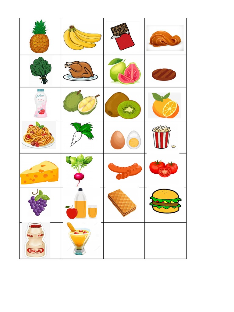 PDF Alfabeto de Alimentos | PDF