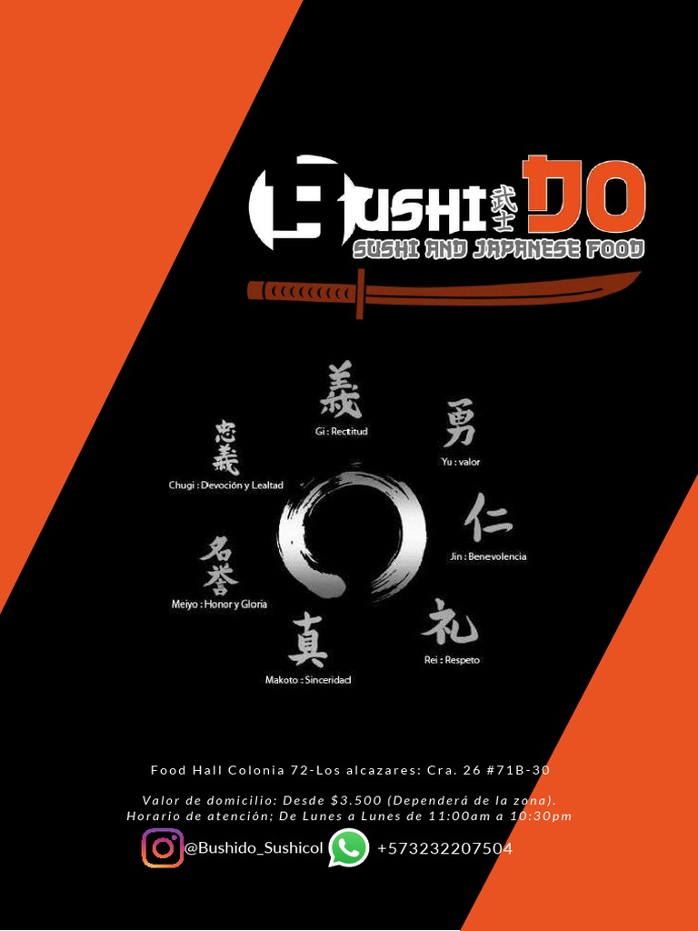 Menú Bushido 2022 | PDF