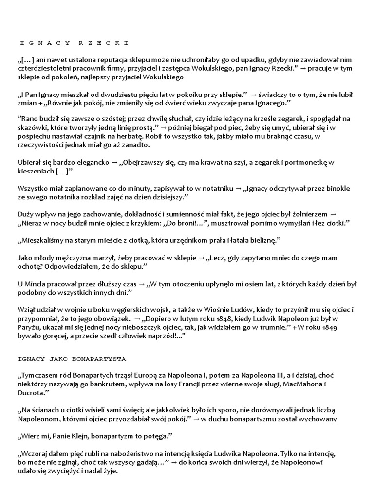 RZECKI - Lalka | PDF