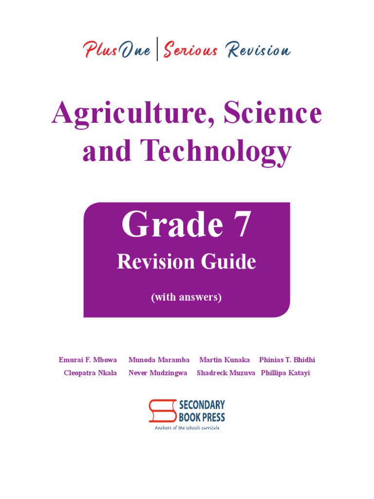Plus One Agric, Scie & Tech G7 Revision | PDF | Atoms | Educational ...