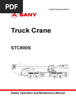 SANY STC800S Load Charts Manual | PDF | Crane (Machine) | Elevator