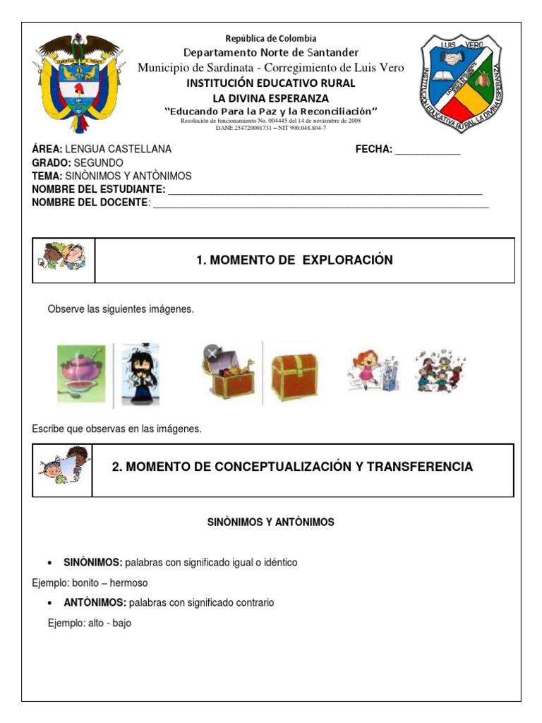 Guia Sinonimos y Antonimos | PDF | Lingüística