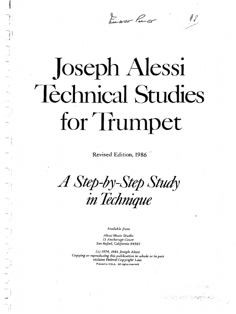 Joseph Alessi Technical Studies For Trumpet | PDF