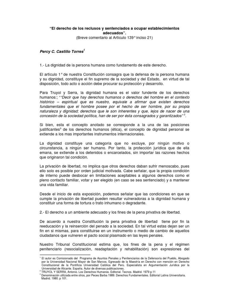03062013el Derecho de Los Reclusos | PDF | Prisión | Derechos humanos 03062013el Derecho de Los Reclusos | PDF | Prisión | Derechos humanos