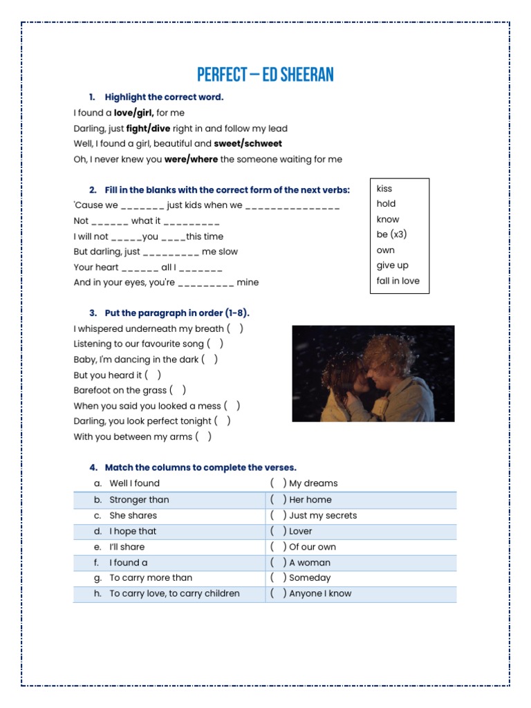 Perfect Worksheet | PDF