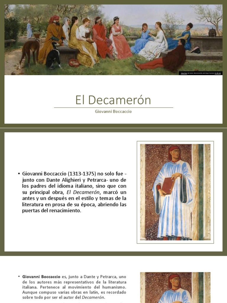 El Decamerón | PDF | El decameron | Giovanni Boccaccio