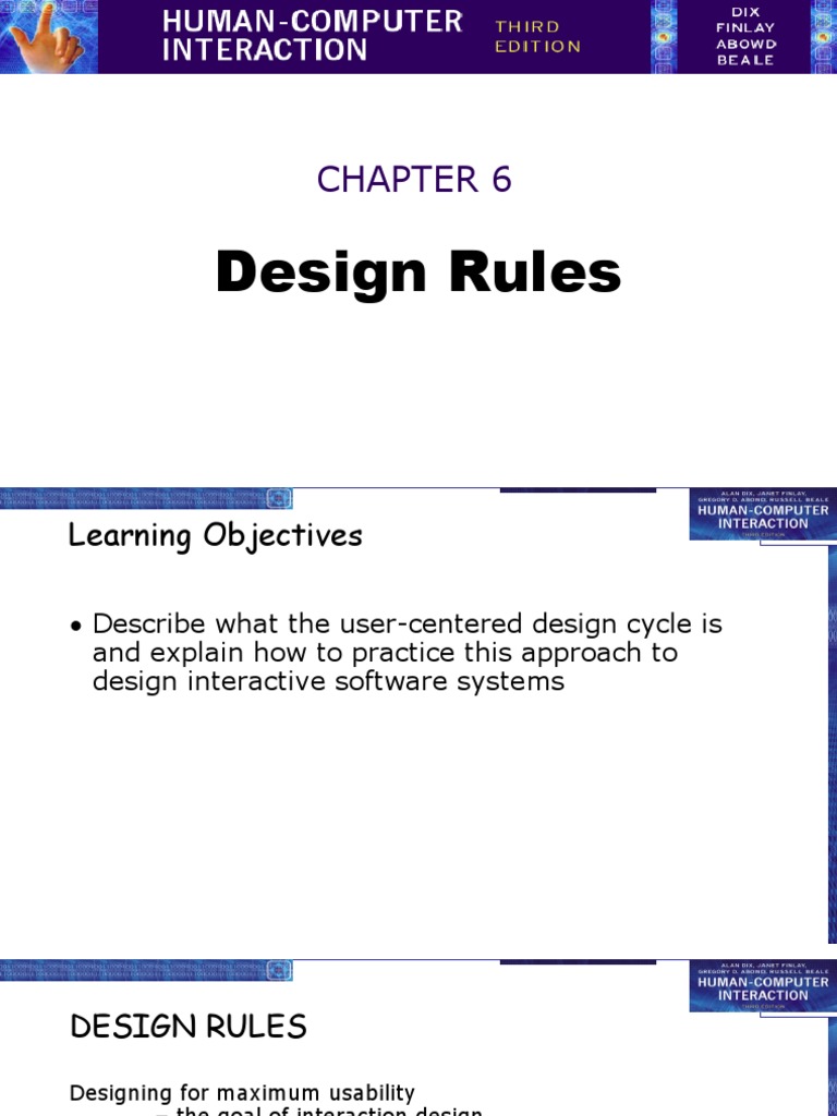 Chapter6 Hci | Download Free PDF | Usability | Design