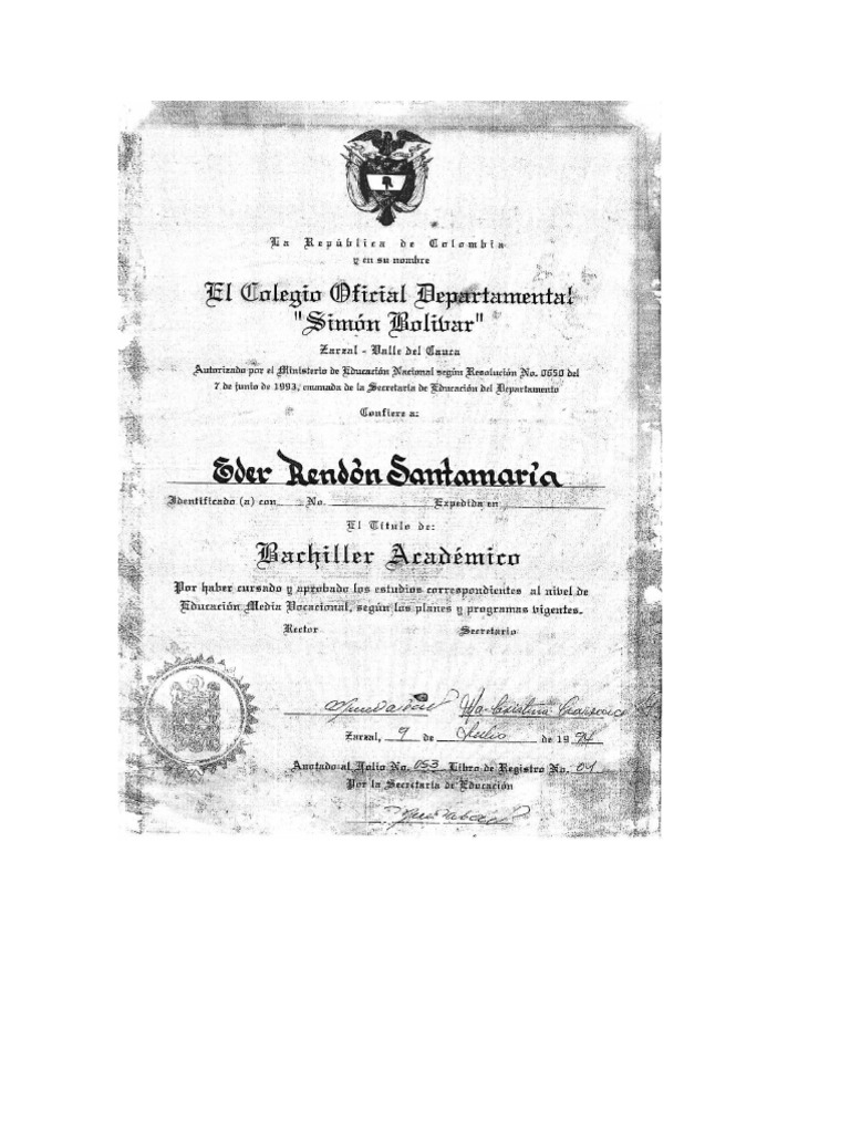 Diploma Secundaria | PDF