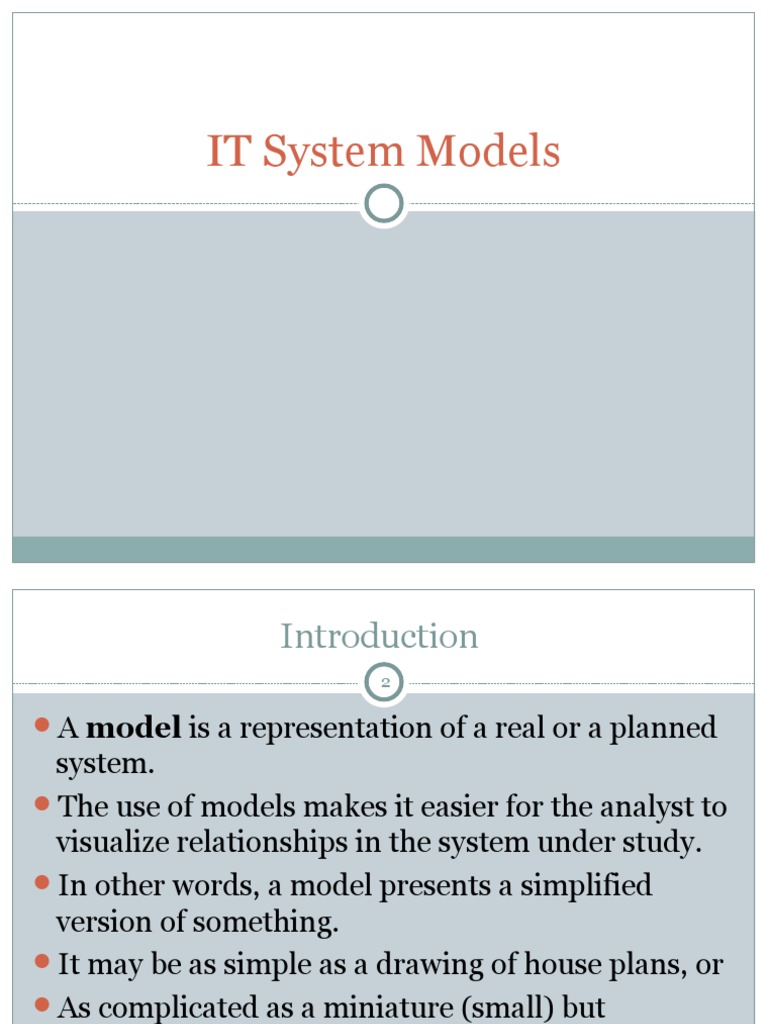04 IT System Models | PDF | System | Conceptual Model