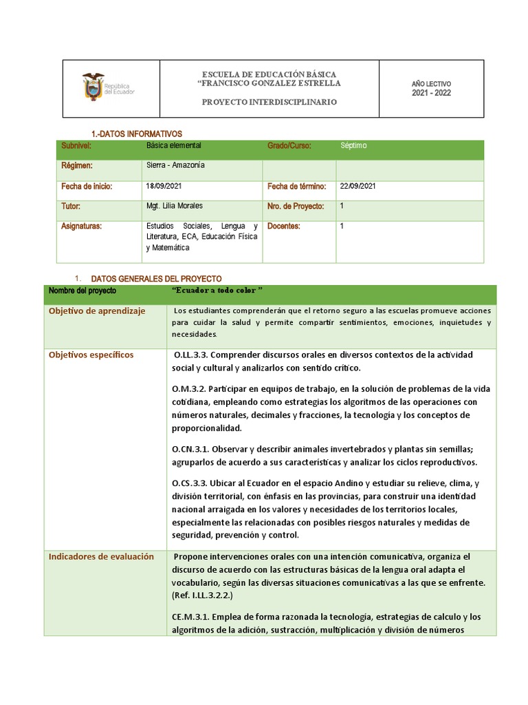 Proyecto 1 | PDF