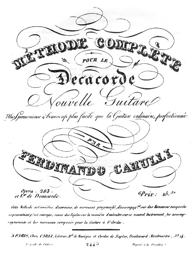 Decacorde Carulli Method | PDF | Home & Garden