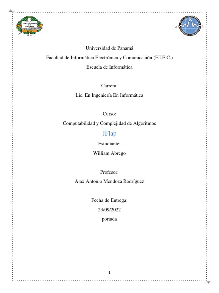 Guía de JFlap para Informáticos | PDF | Ciencias de la Computación | Lenguaje de programación