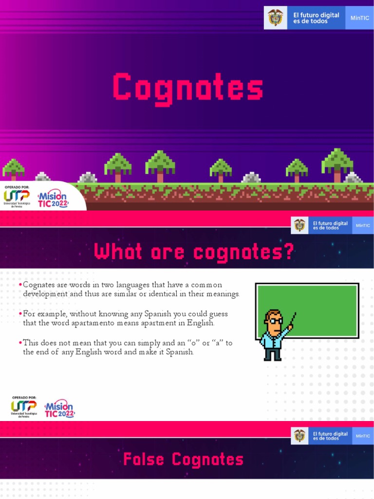 Cognates Quiz - Compressed | PDF | Phonetics | Cognition