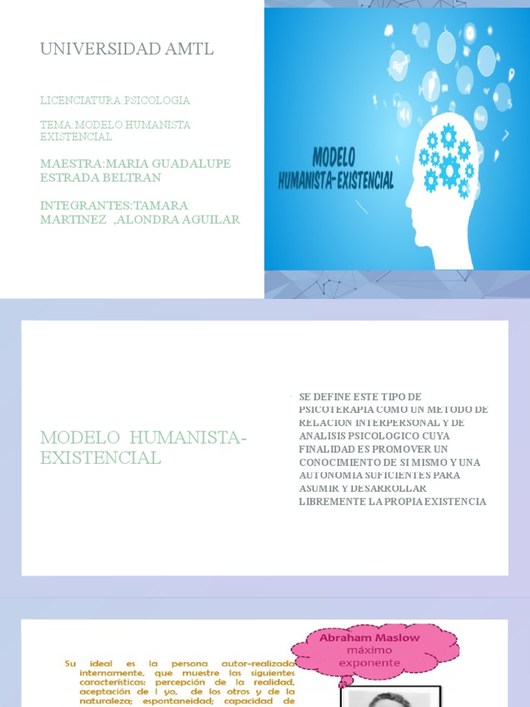 Modelo Humanista Existenial | PDF | Terapia Gestalt | Sicología