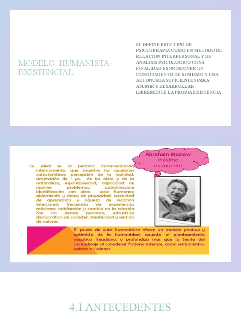 Modelo Humanista Existenial | PDF