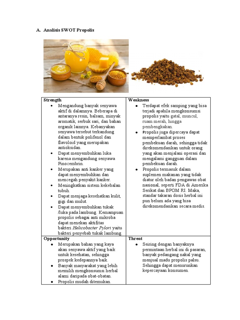Analisis Bisnis Propolis dan Peluangnya | PDF | Sains & Matematika