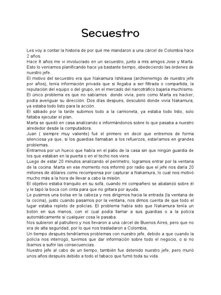 Secuestro | PDF