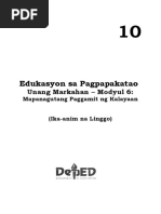 EsP 10 UNANG MARKAHAN - MODYUL 1 | PDF