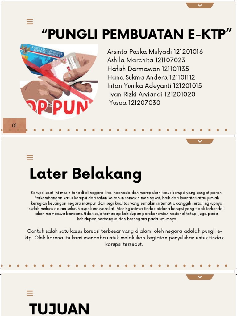 Penyuluhan Anti Pungli E-KTP | PDF