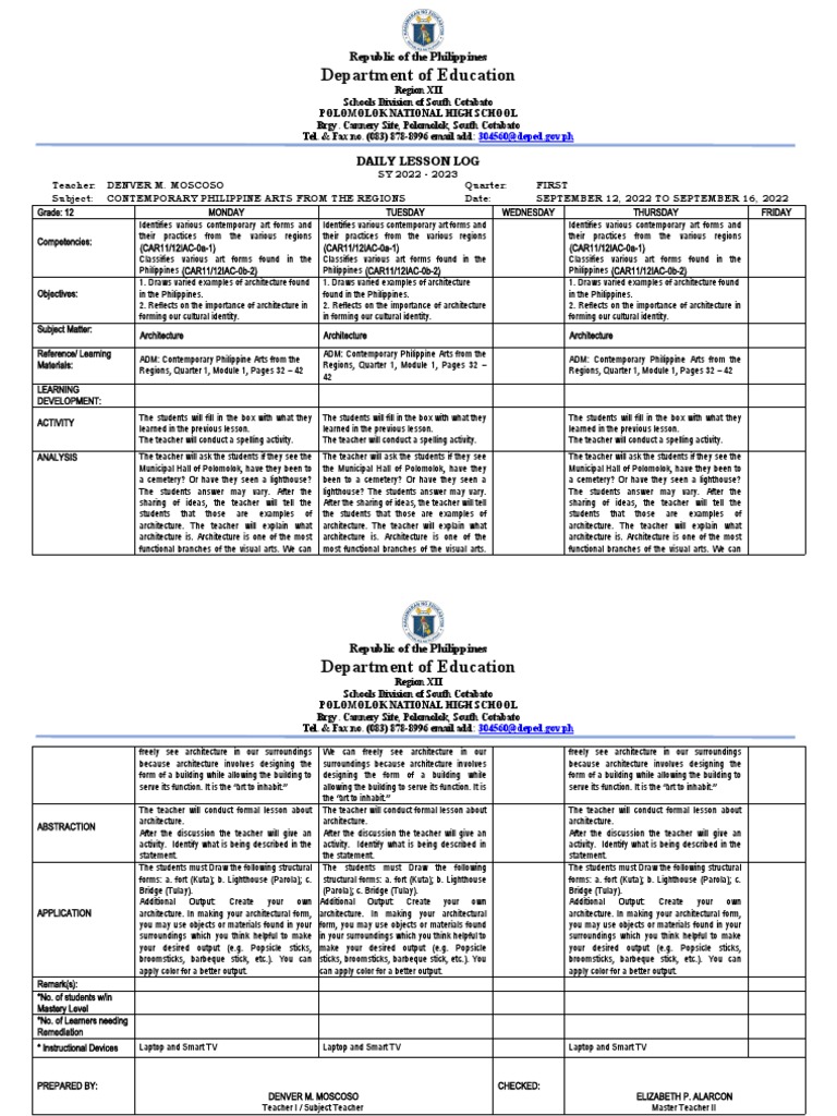 Week 4 Cpar | PDF | Teachers | Cognition