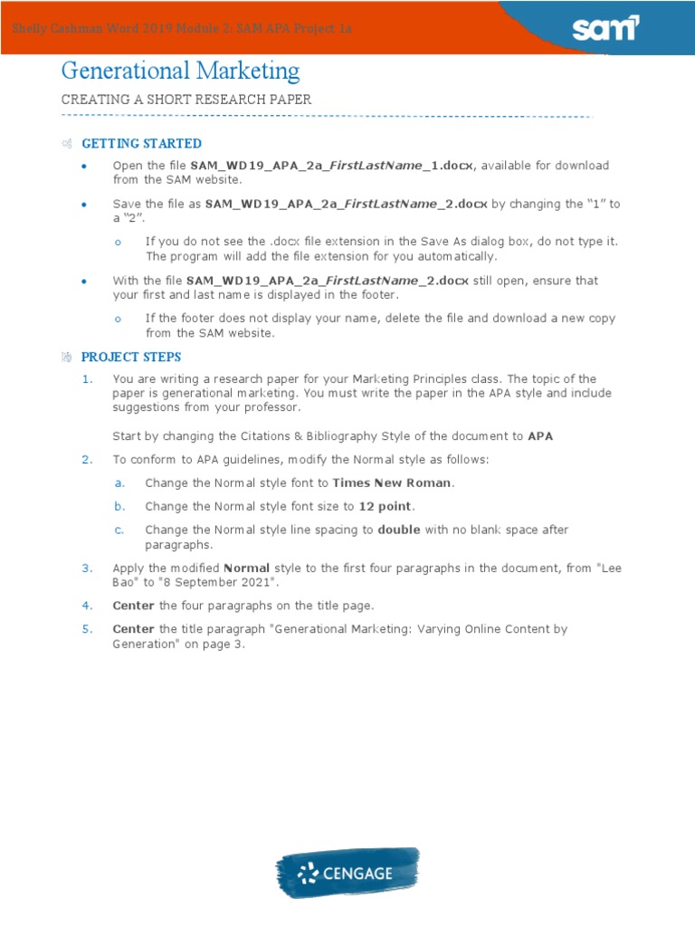 Instructions SAM WD19 APA M2 1a | PDF