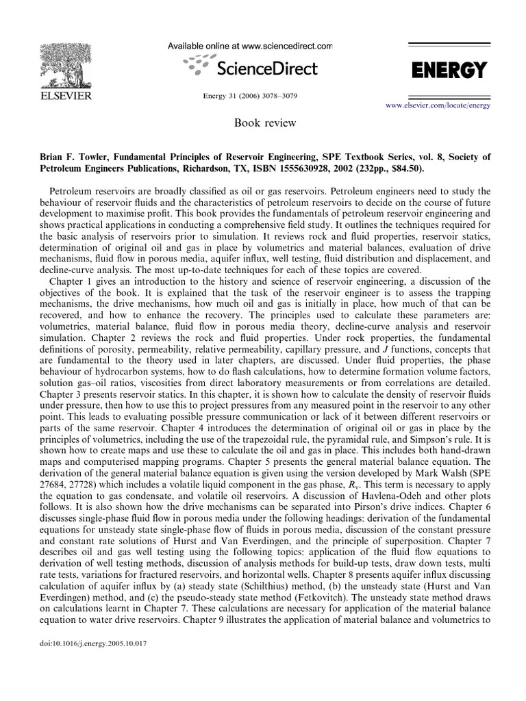 Dokumen - Tips Brian F Towler Fundamental Principles of Reservoir ...