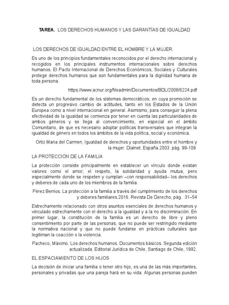 Los Derechos Humanos y Las Garantías de Igualdad | Descargar gratis PDF | Derechos humanos ...