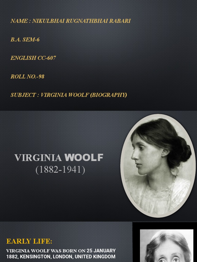 Virginia Woolf Biography | PDF | Virginia Woolf | Bloomsbury Group