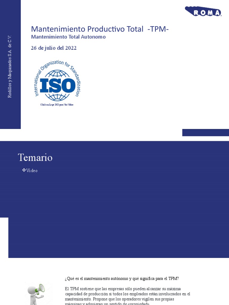 Mtto Autonomo TPM | PDF