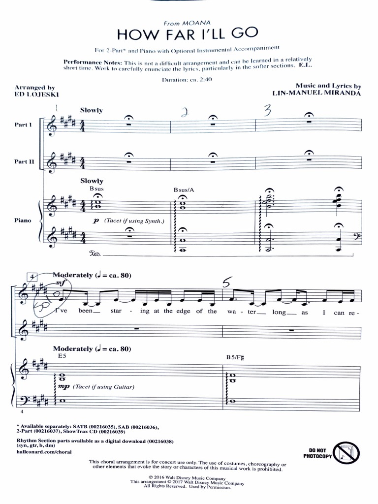 How Far Ill Go | PDF