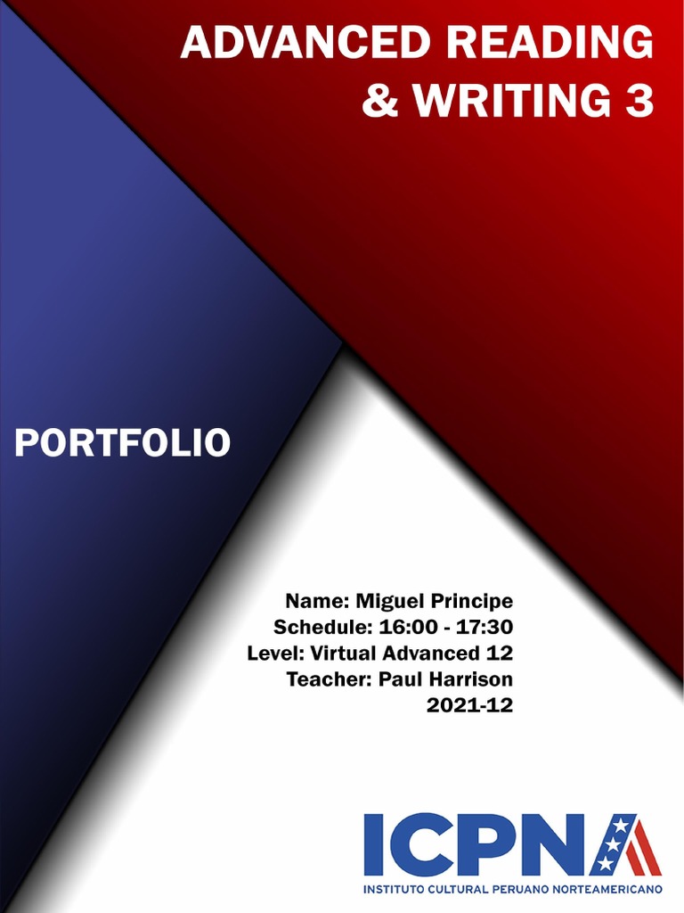 Miguel Principe Salinas Portfolio Advanced 12 Icpna PDF | PDF
