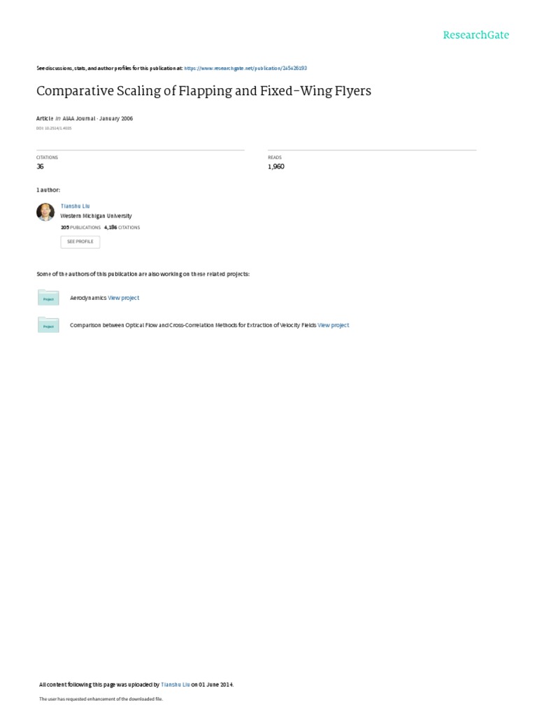 AIAA 4035 1671 CompScaling | PDF | Flight | Drag (Physics)