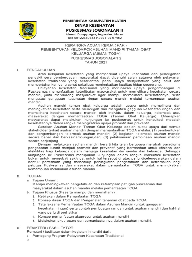 Kak Asman Toga | PDF