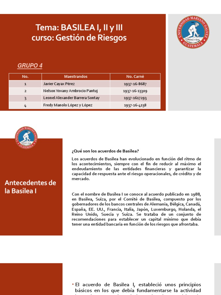 BASILEA I, II y III - GENERALIDADES | PDF