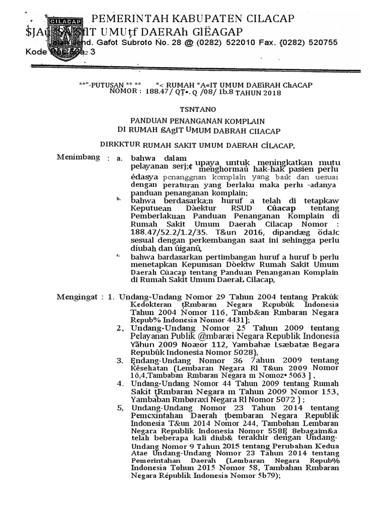 SK Panduan Komplain | PDF