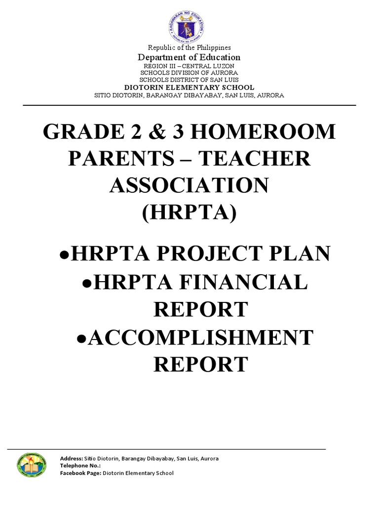 Homeroom Pta Project Plan | PDF