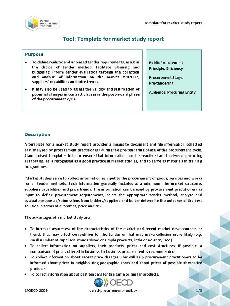 Template-Market-Study-Report OECD | PDF | Procurement | Business