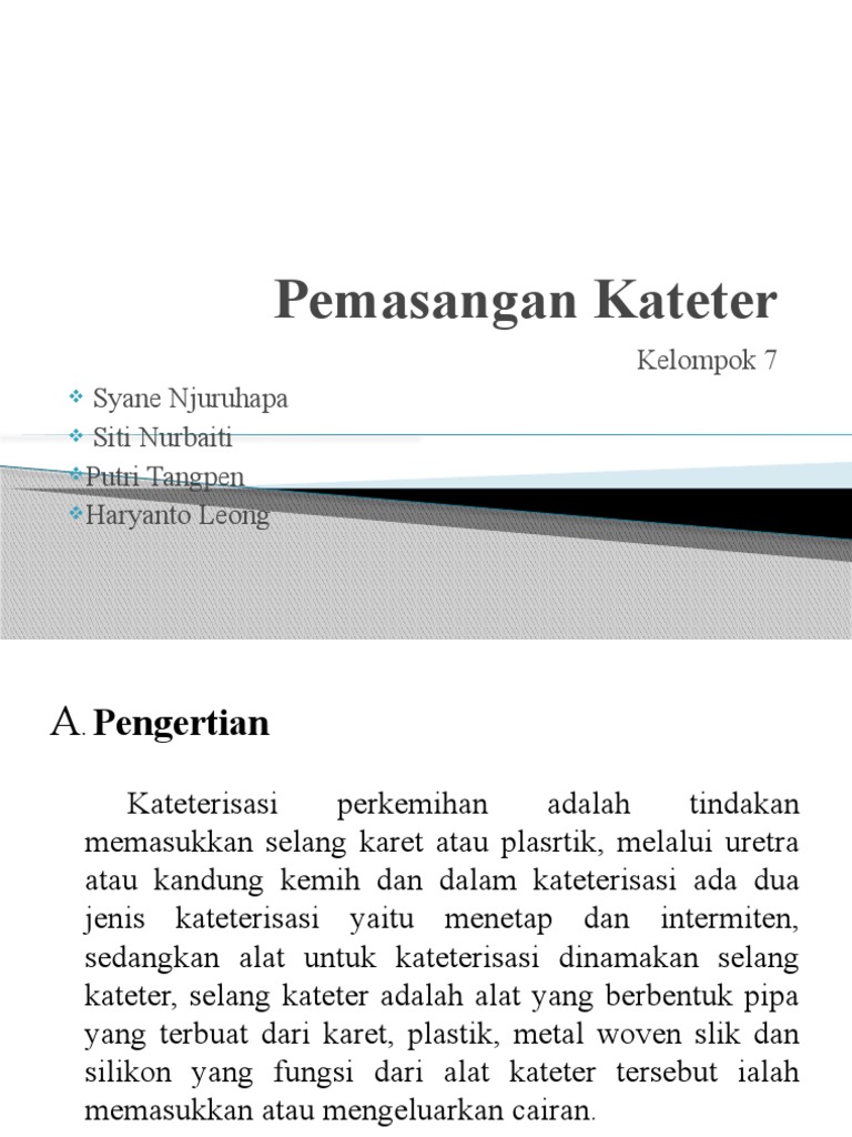 Pemasangan Kateter | PDF | Sains & Matematika