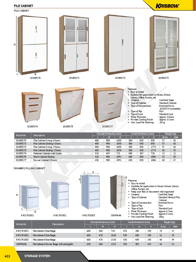 Filing Cabinet | PDF | Door | Building Materials